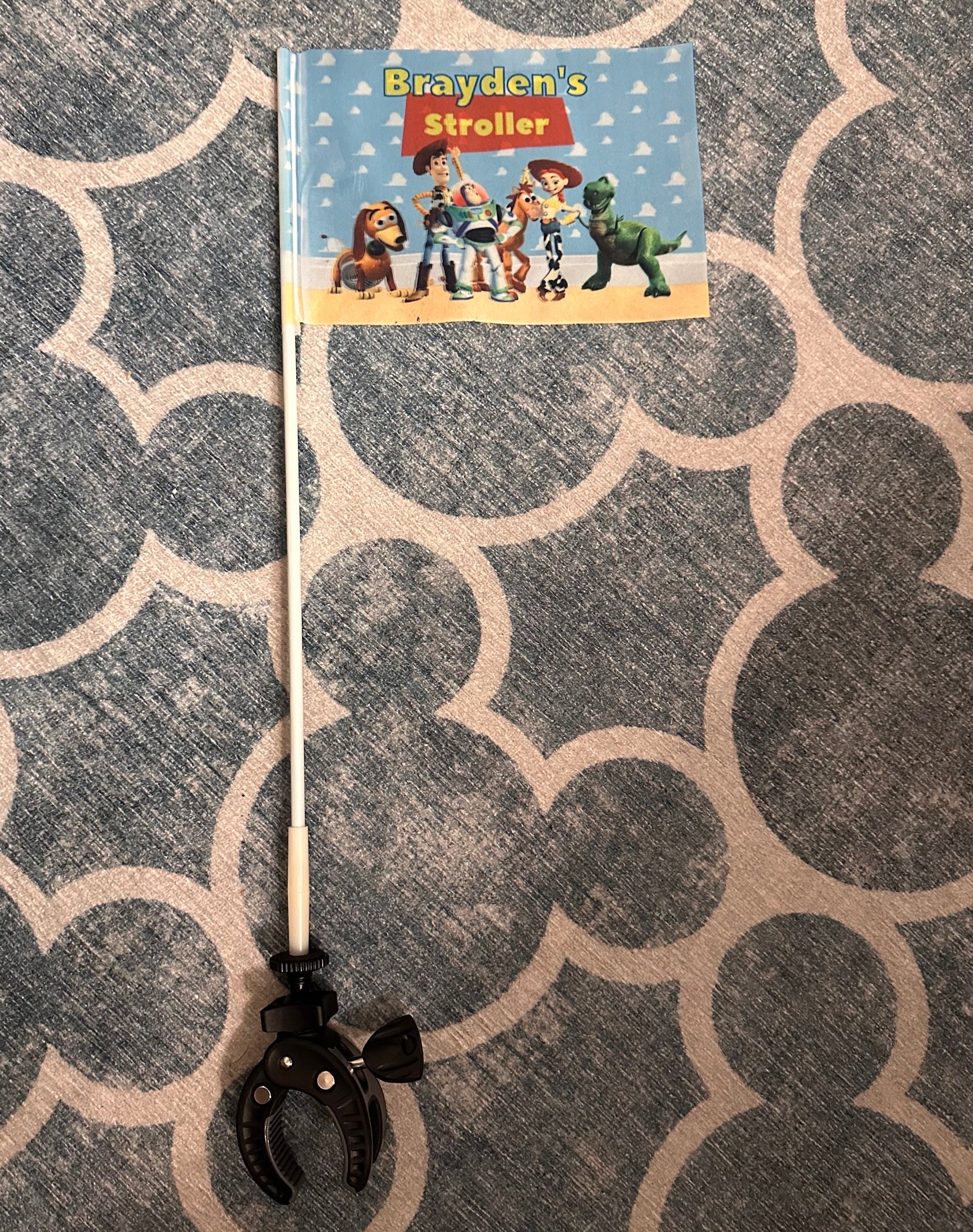 Disney Stroller Tag, Stroller Flag, Pixar, Toy Story, Woody, Buzz ...