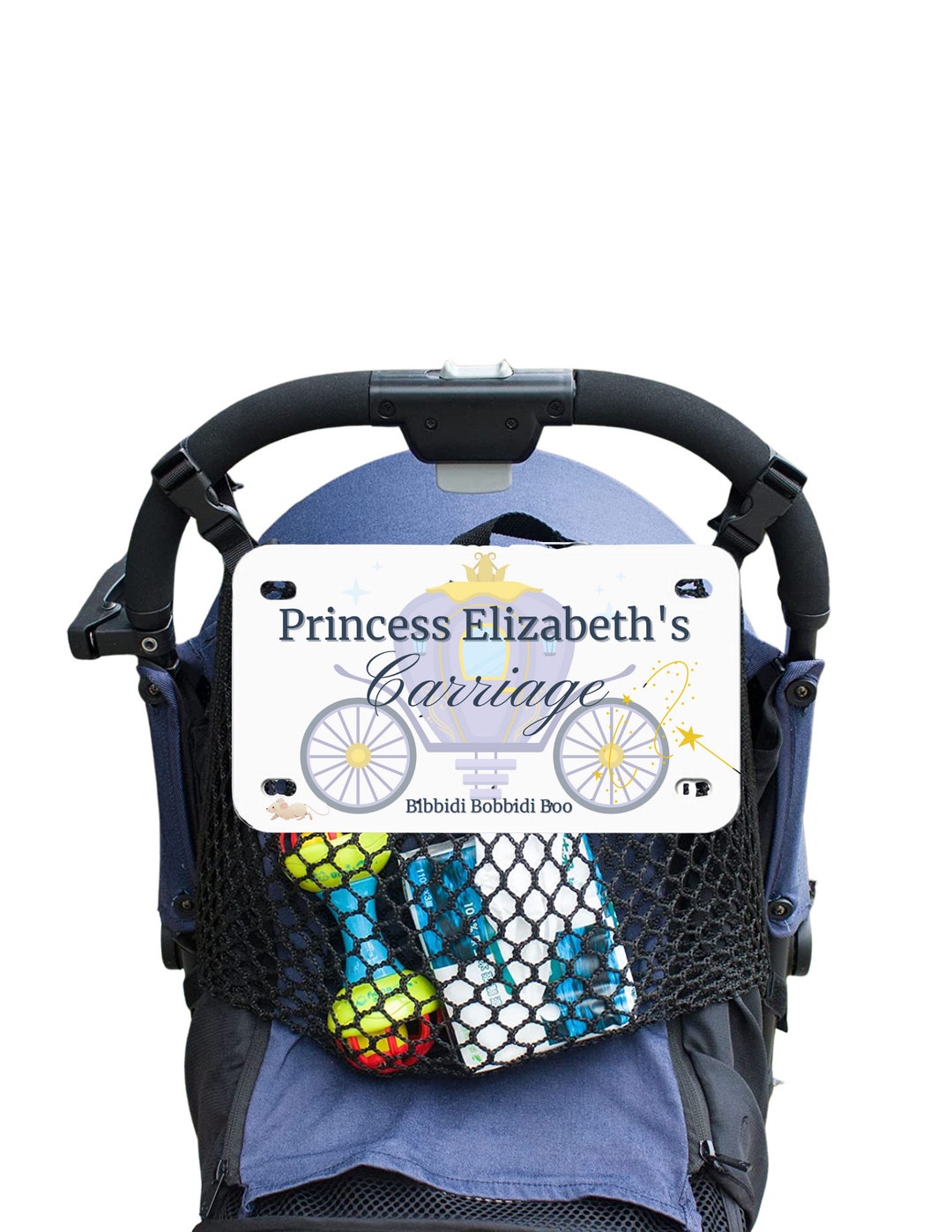 Disney Stroller Tag, License Plate, Cinderella Carriage, Wheelchair Tag ...