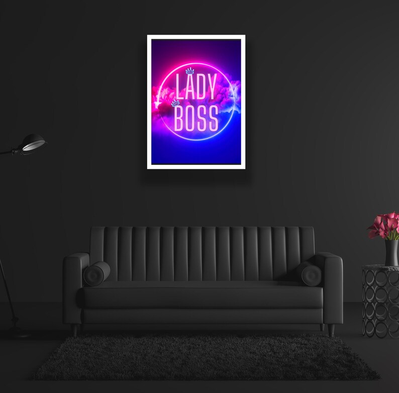 Printable "lady Boss" Wall Art for Women's Office / Business (DIGITAL ...
