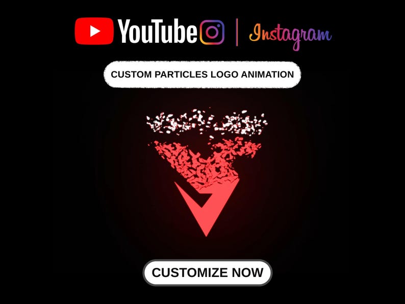 Custom Particles Logo Intro Animation for Youtube and Instagram Video ...