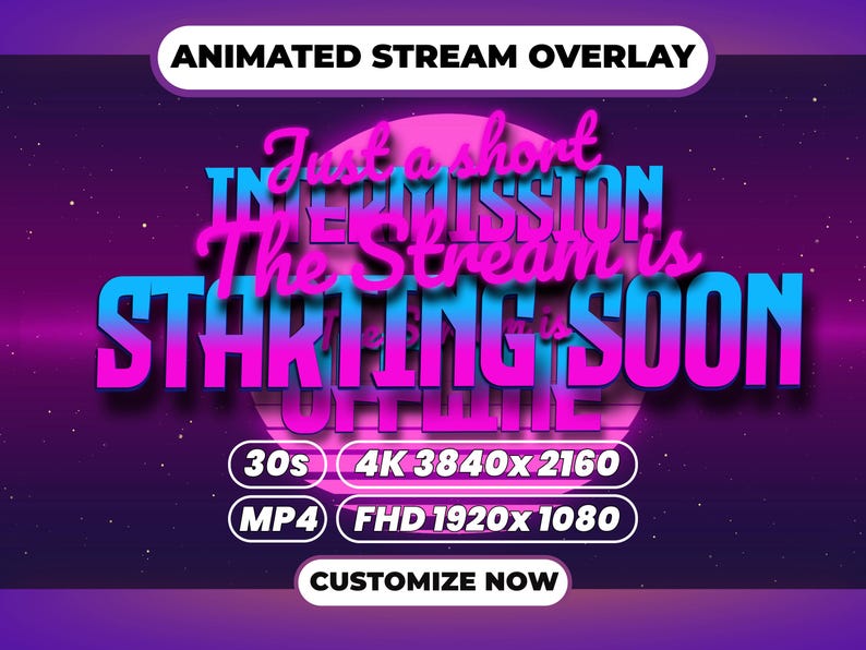 Stream is Starting Soon | Stream is Offline | Short Intermission ...