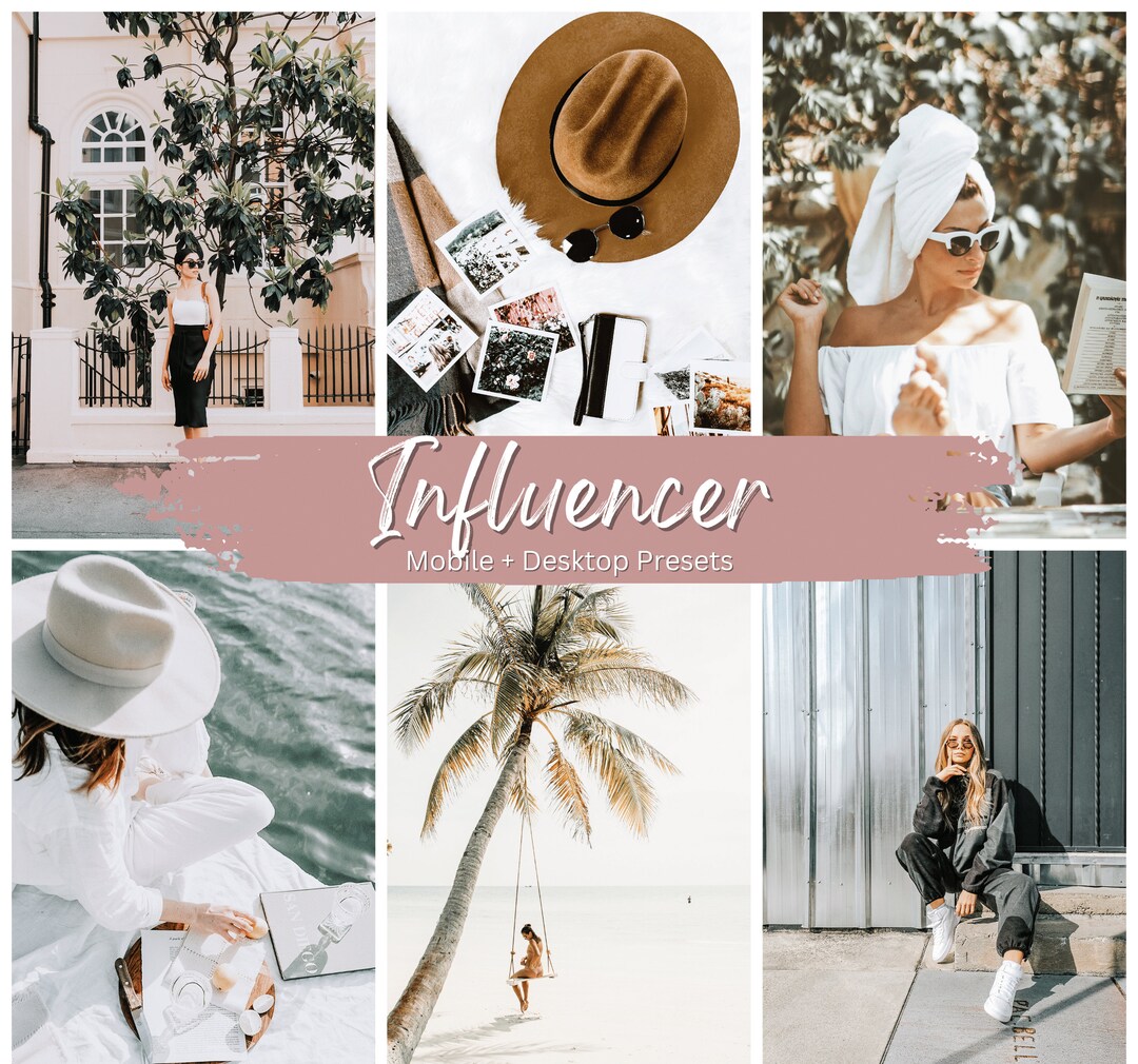 10 Influencer Mobile & Desktop Lightroom, Lifestyle Filters, Summer ...