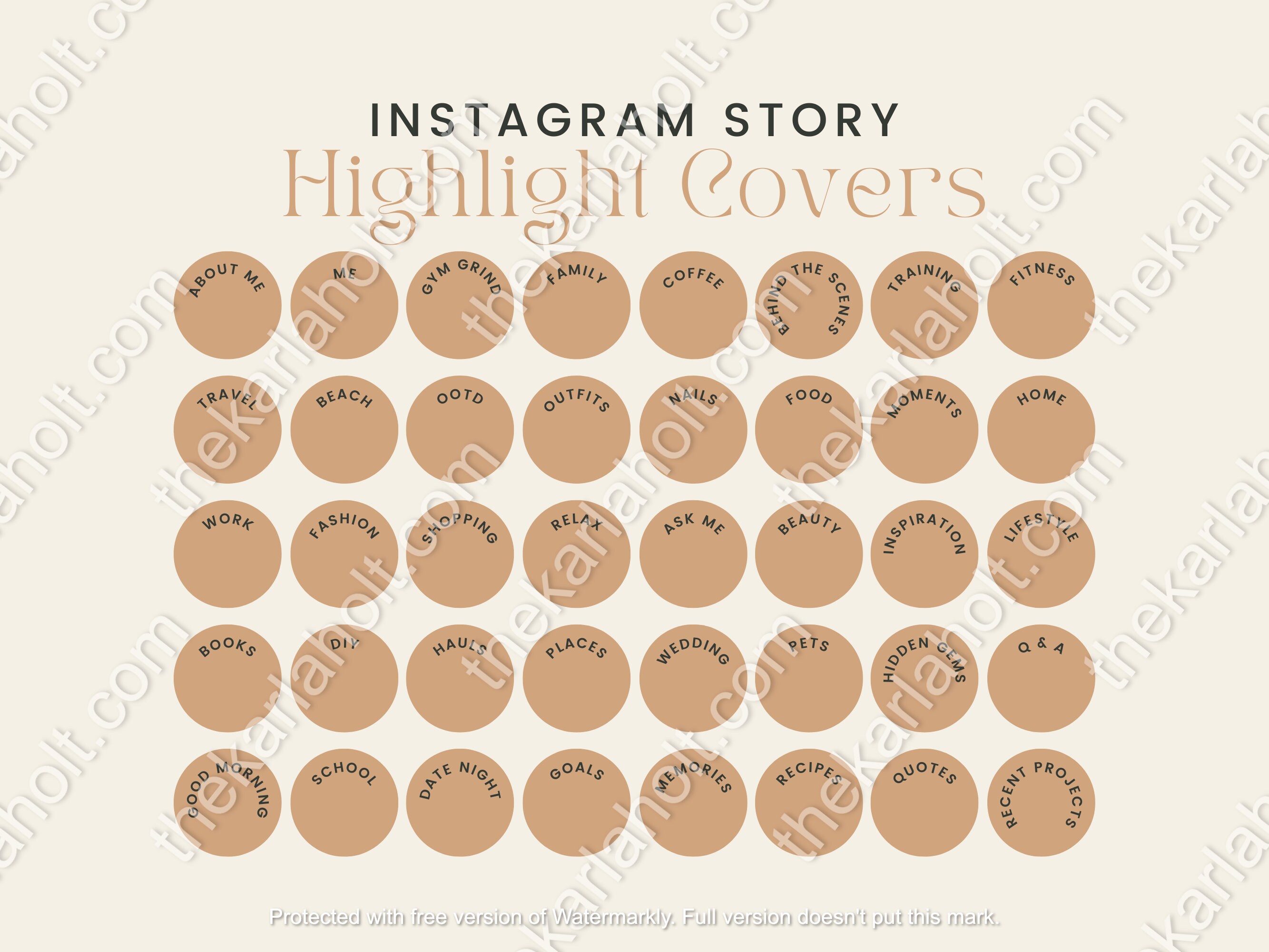 400 Instagram Story Highlight Covers Pack 2 - Etsy