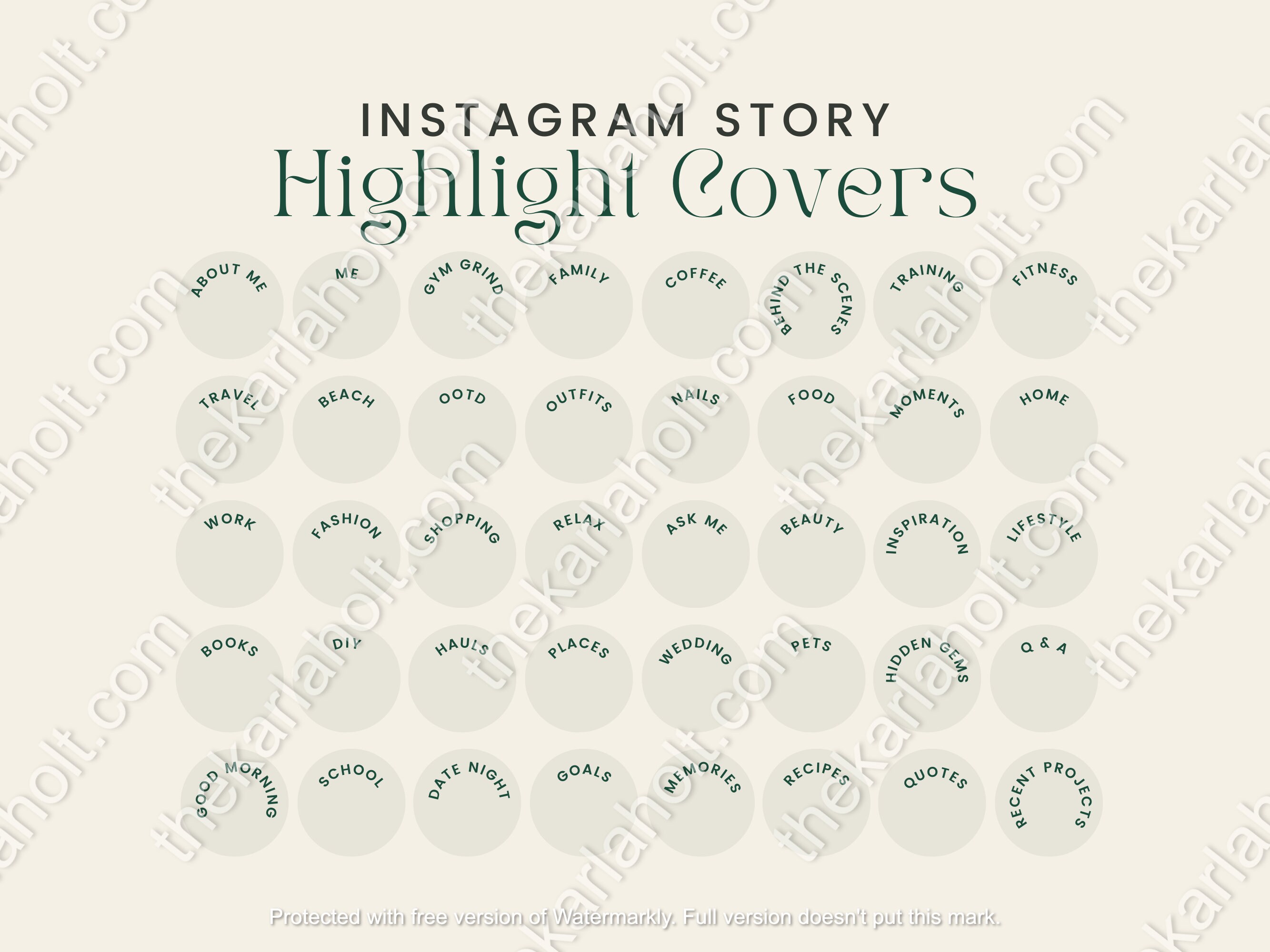 400 Instagram Story Highlight Covers Pack 2 - Etsy