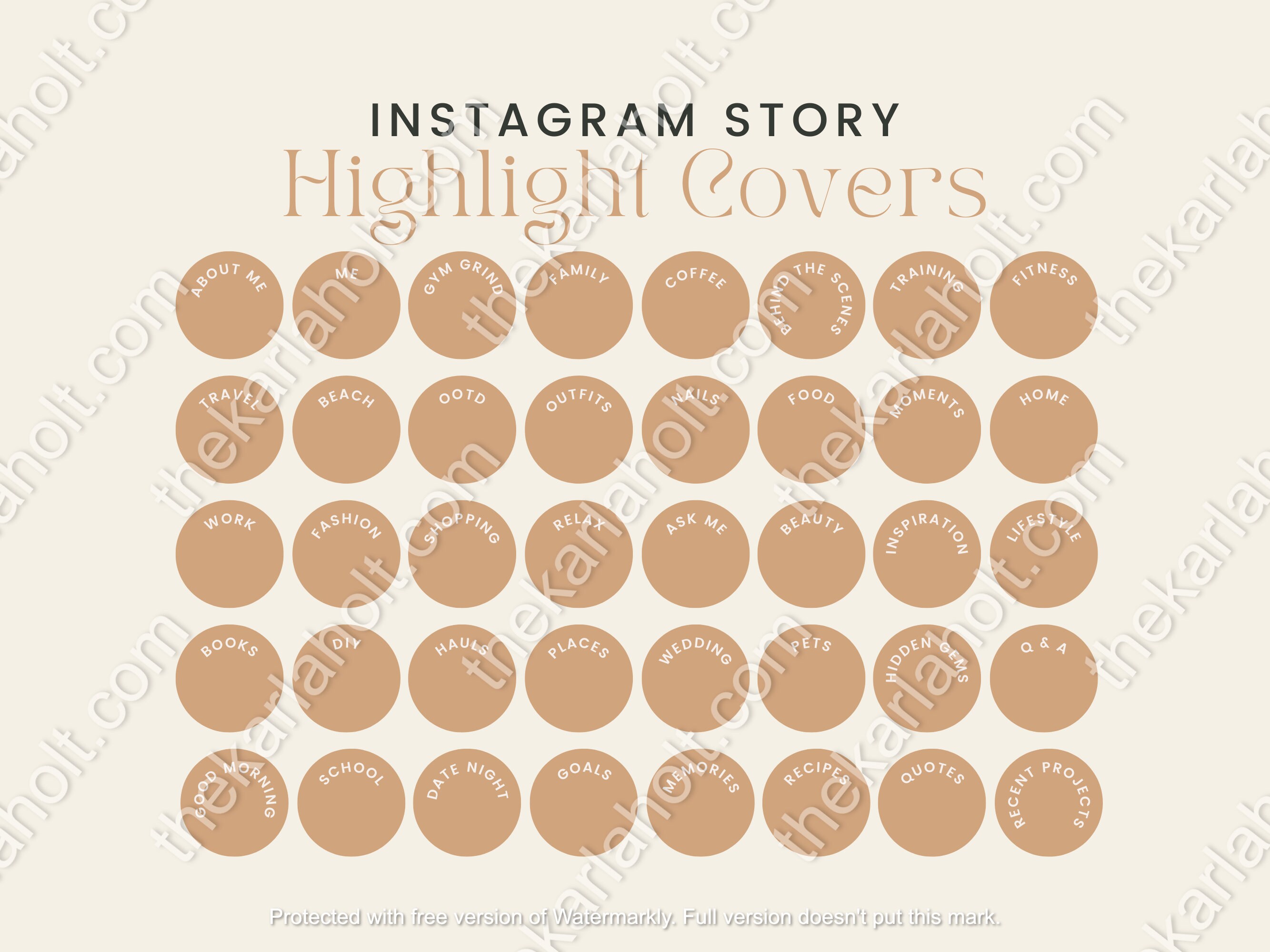400 Instagram Story Highlight Covers Pack 2 - Etsy