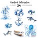 Nautical Celebration Clipart, Seaside Birthday Png, Beach Day Birthday ...