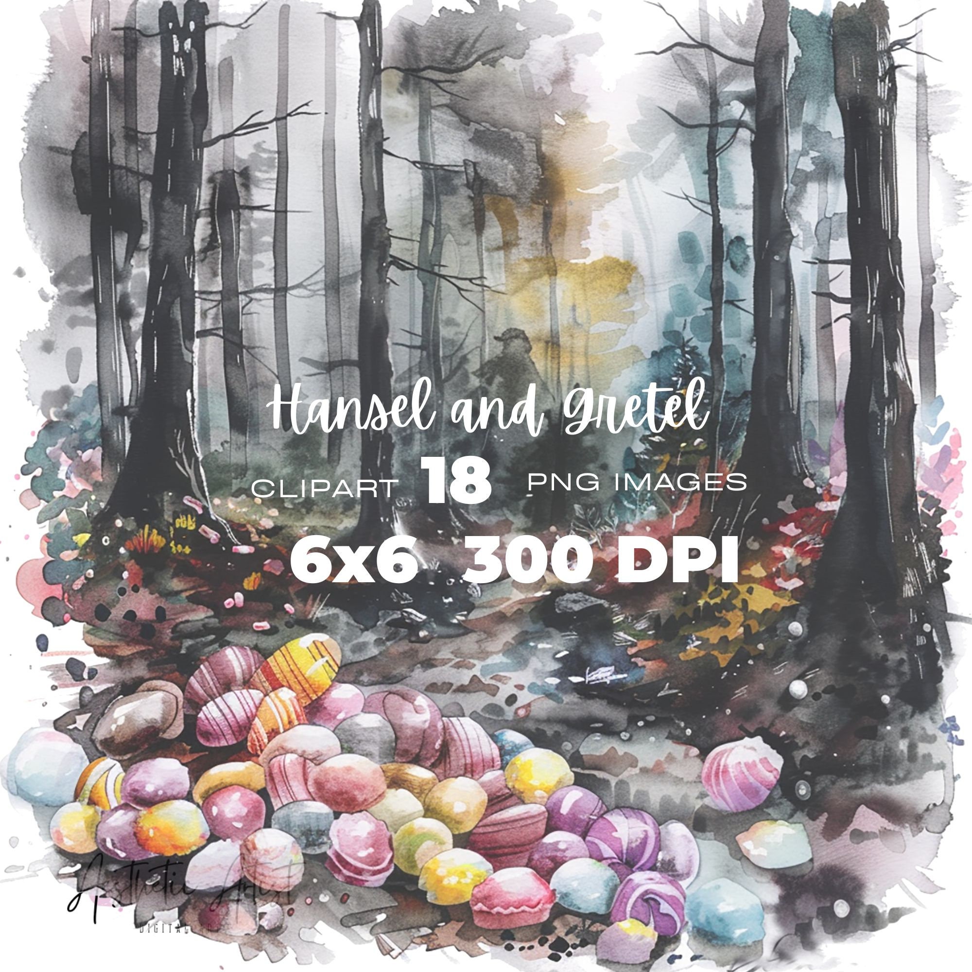 Hansel and Gretel Clipart, Fairy Tale, Fairy Tale Book Candy Cottage ...