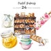 Watercolour Pastel Bakery Clipart, Breadmaker Graphics, Pink Bakery Png ...
