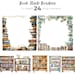 Watercolour Stack of Books Clipart Bundle, Library, Book Stack Border ...