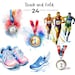 Watercolour Track and Field Clipart, Graphics for Runners, Sprinter Png ...