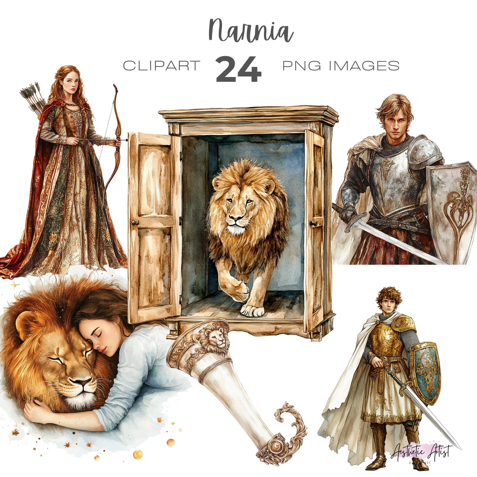 Narnia Clipart, Aslan Fairy Tale, White Queen Clipart, the Wardrobe, Pevensies, CS Lewis ...