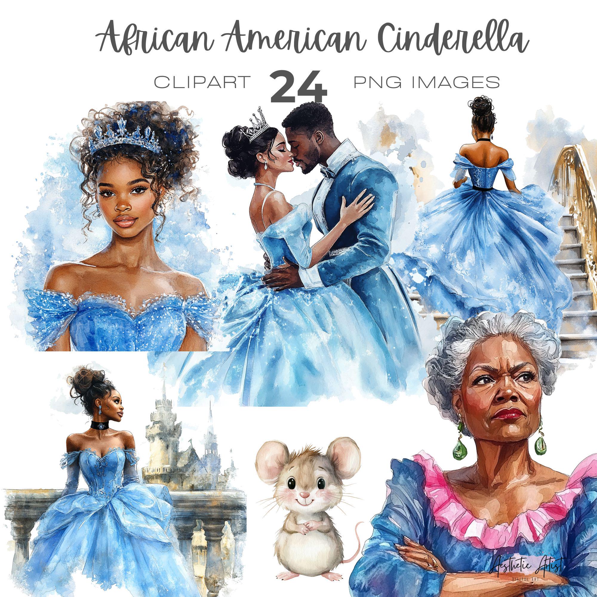 African American Cinderella Clipart, Pumpkin Carriage Fairy Tale, Fairy ...