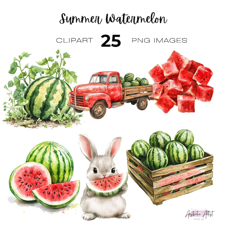 Summer Watermelon Clipart, Picnic Png, Watermelon Farm Clip Art ...