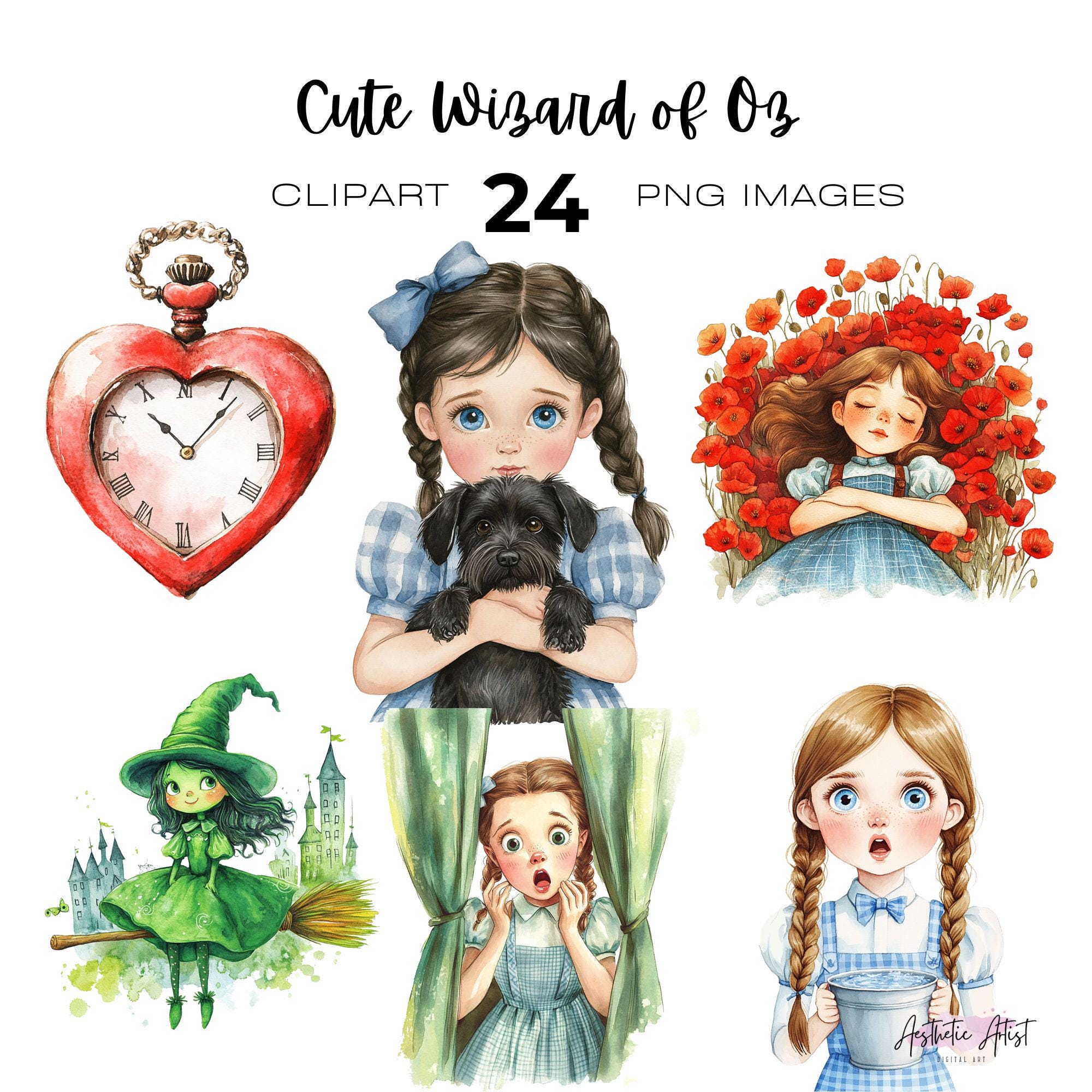 Cute Wizard of Oz Clipart, Dorothy Fairy Tale, the Wizard Clipart ...