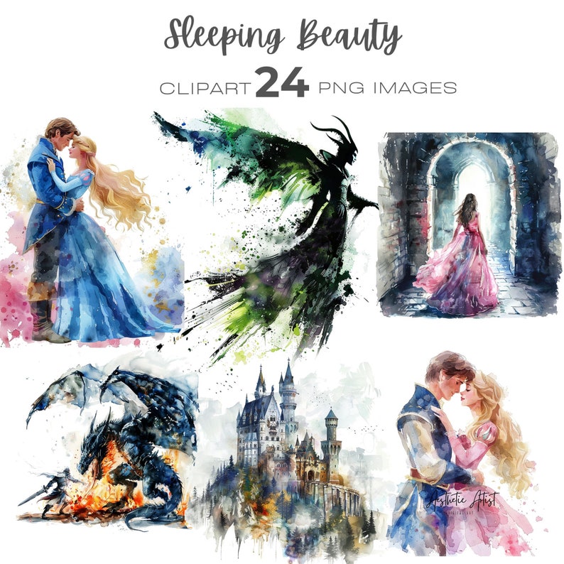Sleeping Beauty Clipart, Princess Fairy Tale, Maleficent, Prince ...