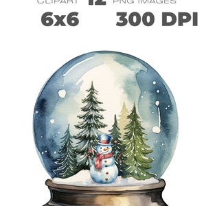 Create Your Own Snow Globe Winter Christmas Clipart, Xmas Png, Snow ...