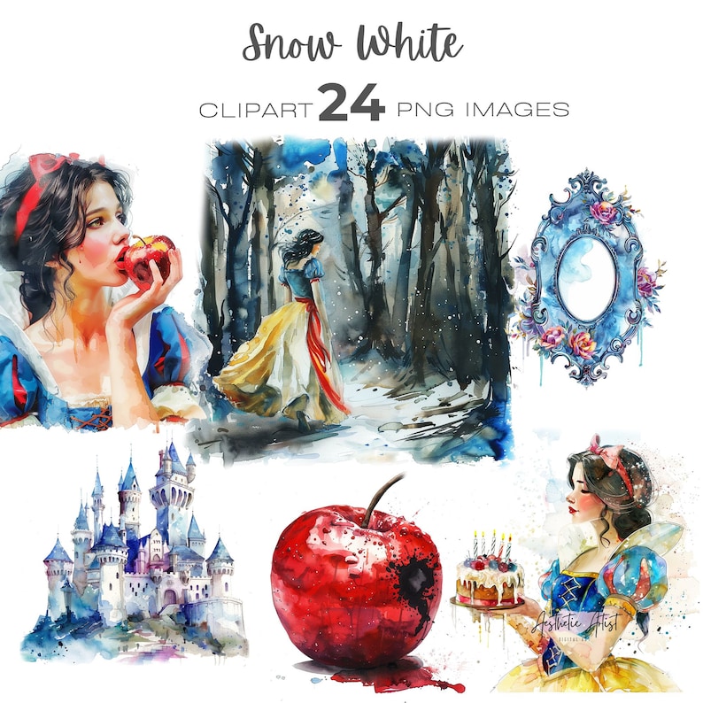 Snow White Clipart, Castle Tower Fairy Tale, Fairy Tale Book Poison ...