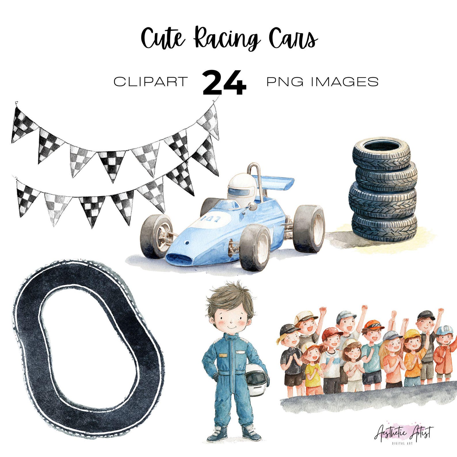 Cute Racing Cars Clipart, Racetrack Png, Race Cars Clip Art, Racecar ...