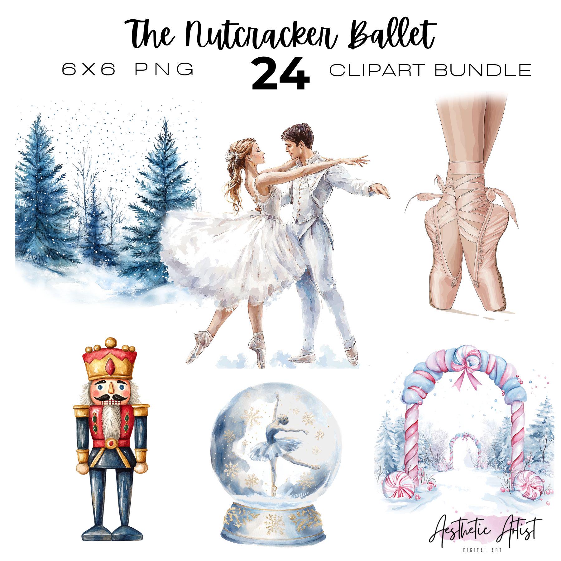 Watercolour the Nutcracker Ballet Clipart, Christmas, Holiday ...
