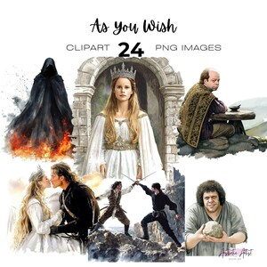 As You Wish Clipart, Princess Fairy Tale, Classic Fairy Tale Book ...