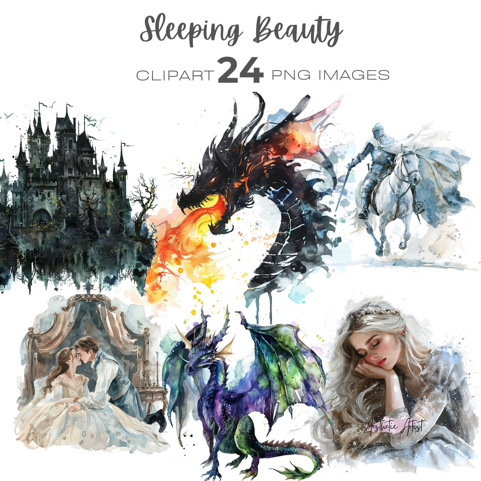 Sleeping Beauty Clipart, Princess Fairy Tale, Maleficent, Prince ...