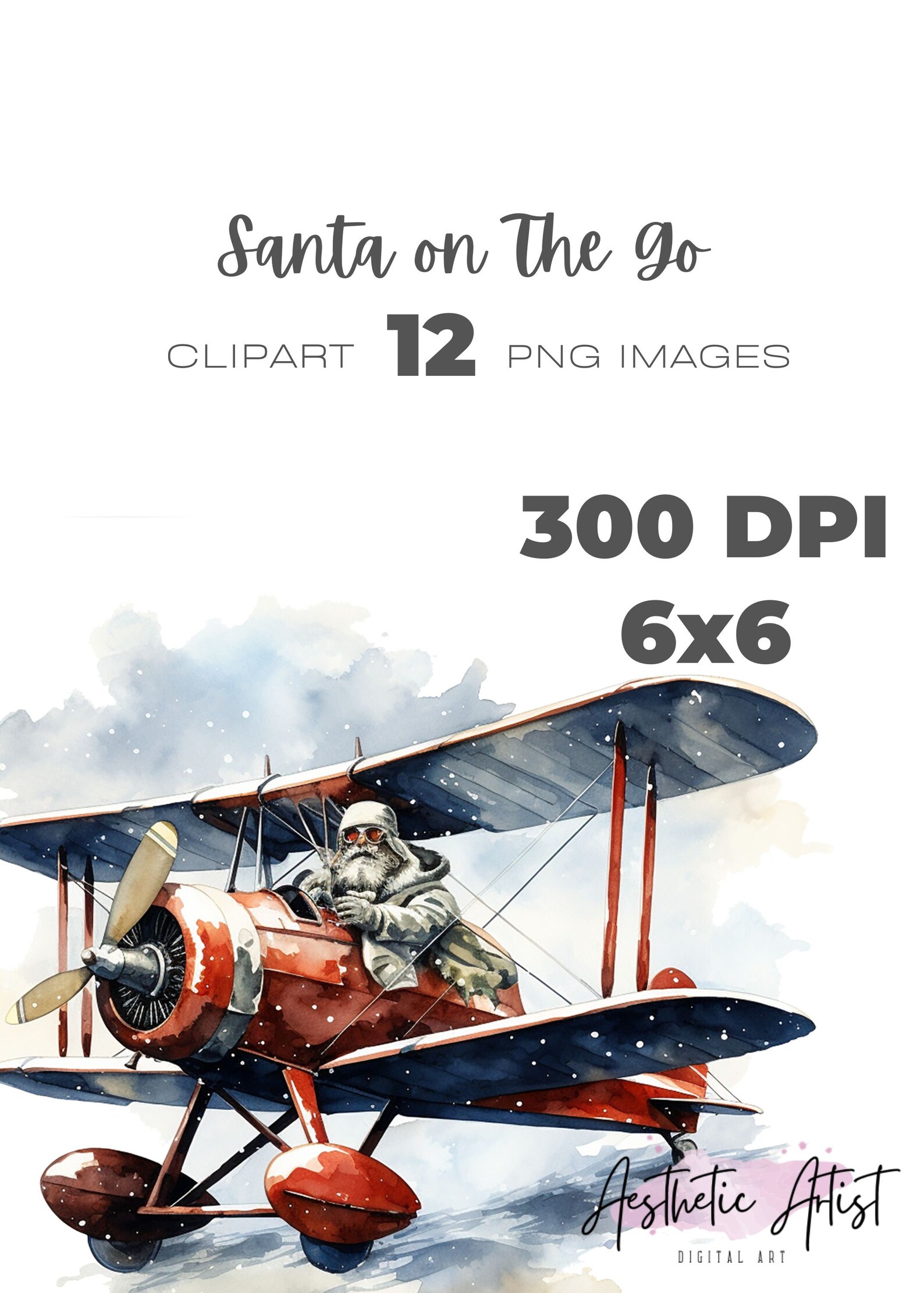 Santa on the Go Christmas Clipart, Xmas Png, Motorcycle Santa Clip Art ...