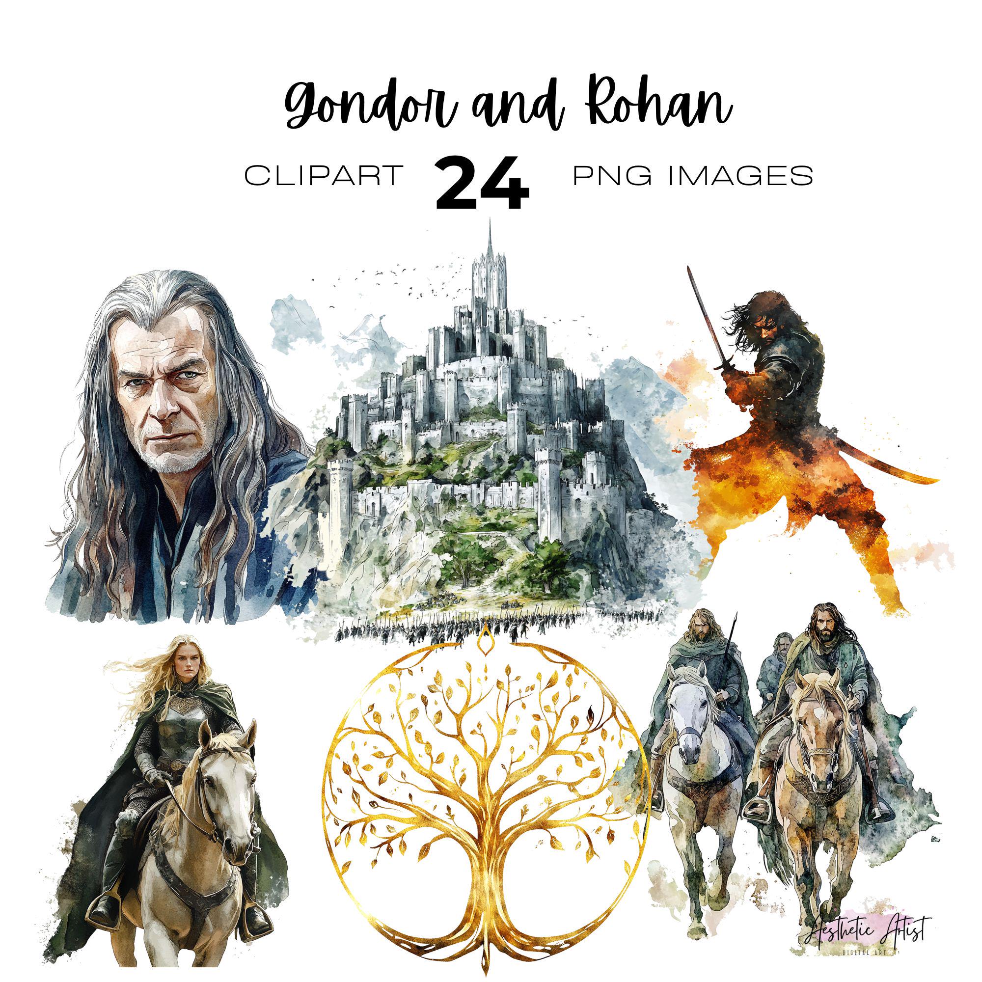 Gondor and Rohan Clipart, LOTR, the Fellowship Clipart, One Ring - Etsy
