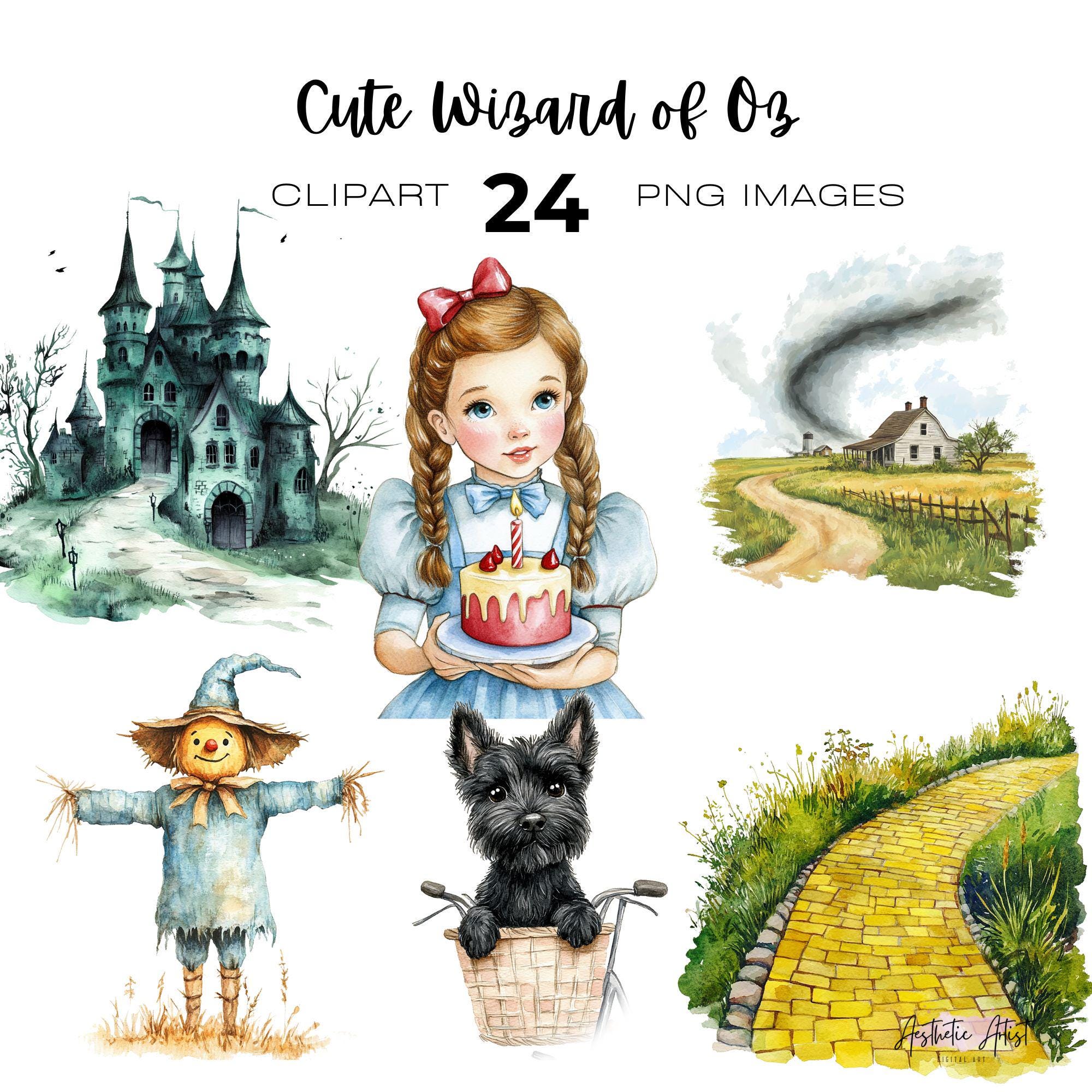 Cute Wizard of Oz Clipart, Dorothy Fairy Tale, the Wizard Clipart ...