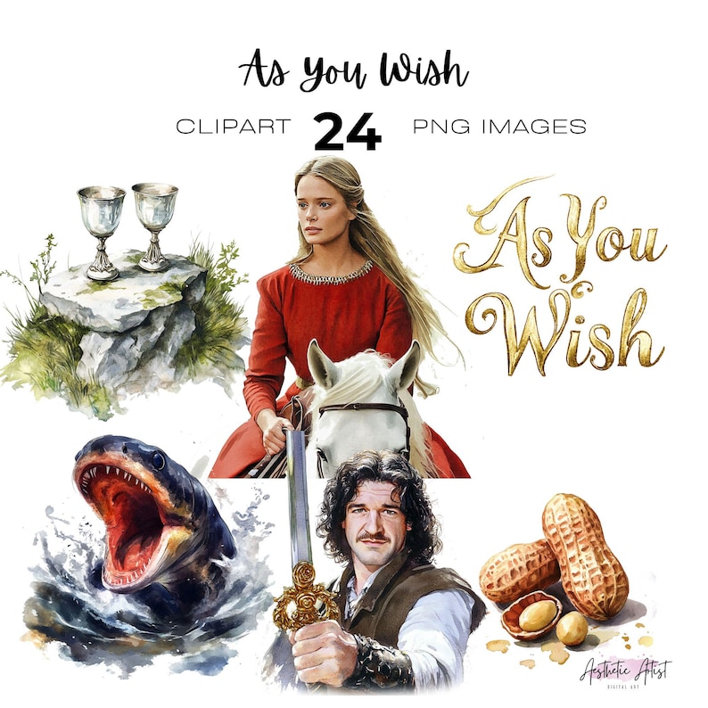 As You Wish Clipart, Princess Fairy Tale, Classic Fairy Tale Book ...
