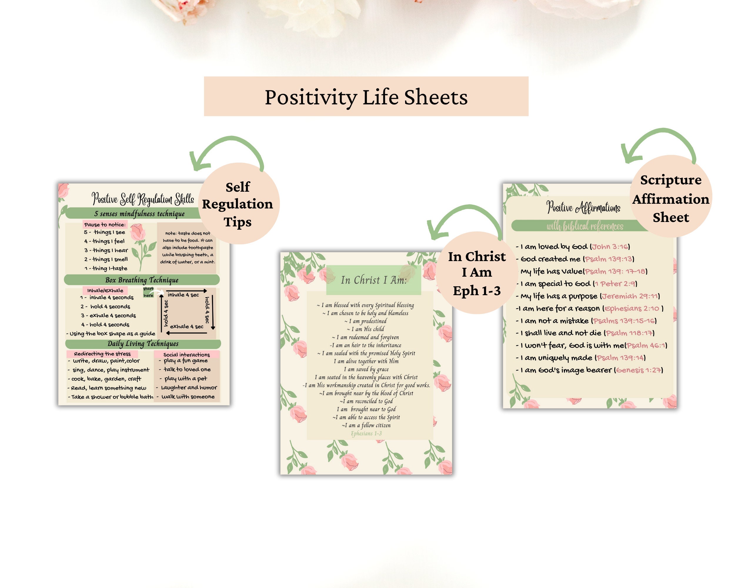 Digital Download, Fillable and Printable Self Care, Positive ...