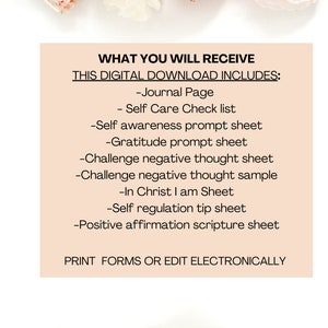 Digital Download, Fillable and Printable Self Care, Positive ...