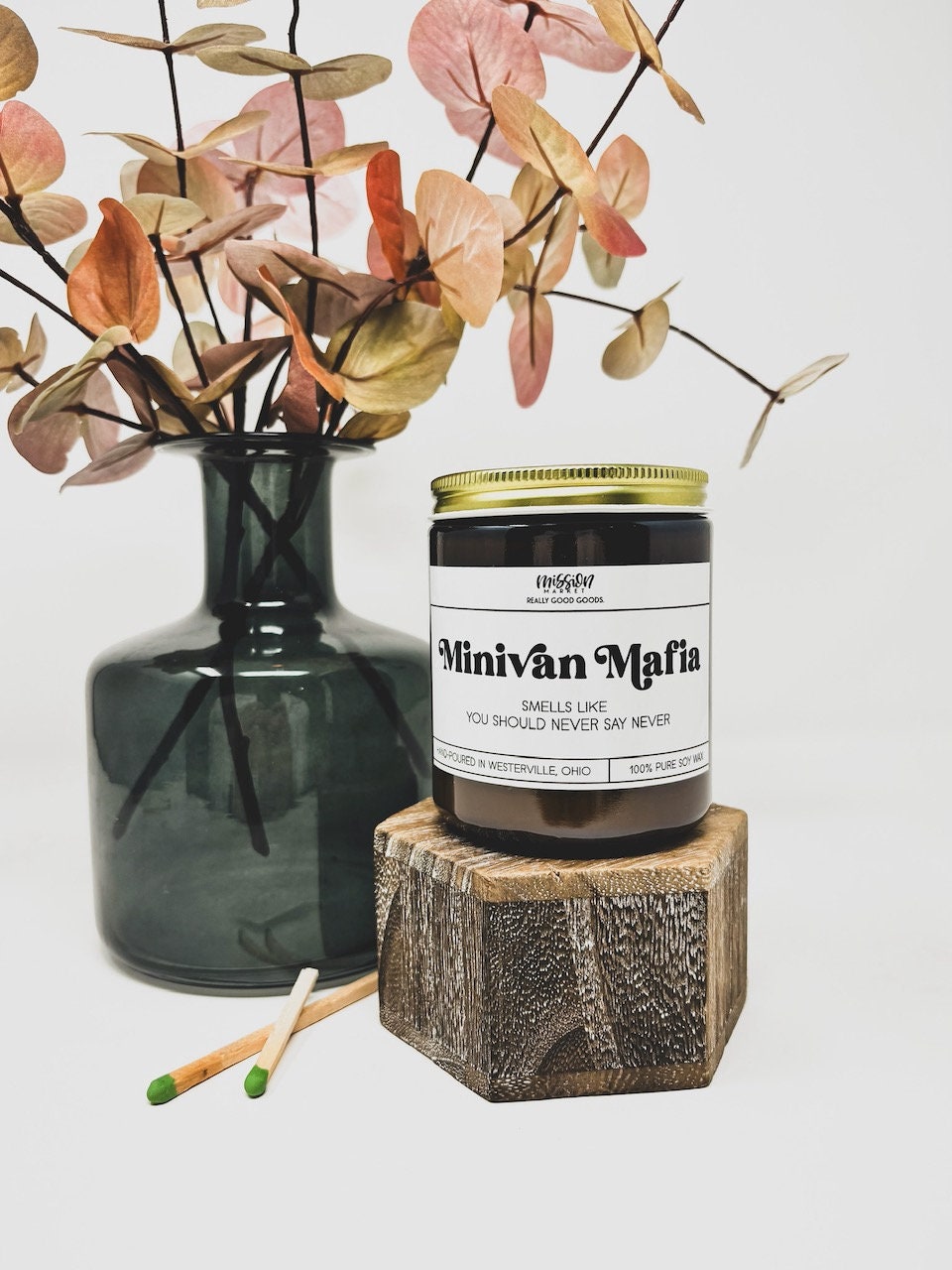 Minivan Mafia Candle Choose Your Scent Hand-poured 8 Oz. Soy Wax Amber ...