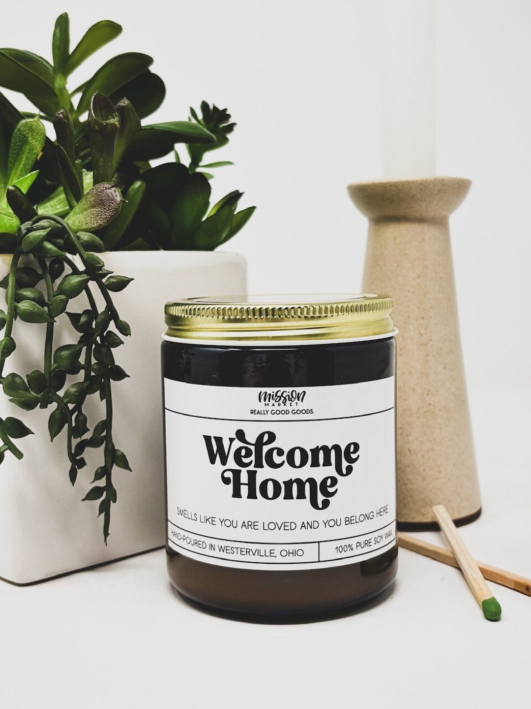 Welcome Home Candle | Choose Your Scent | Hand-poured 8 Oz. Soy Wax ...