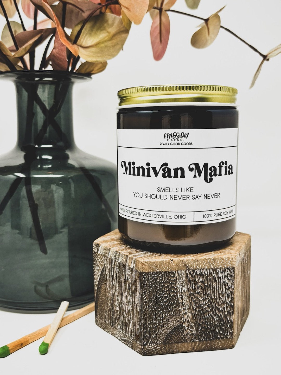 Minivan Mafia Candle | Choose Your Scent | Hand-poured 8 Oz. Soy Wax ...