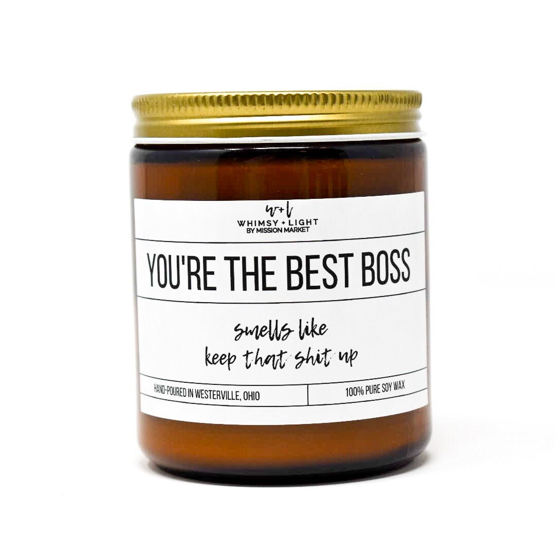 You're the Best Boss Candle Choose Your Scent - Etsy