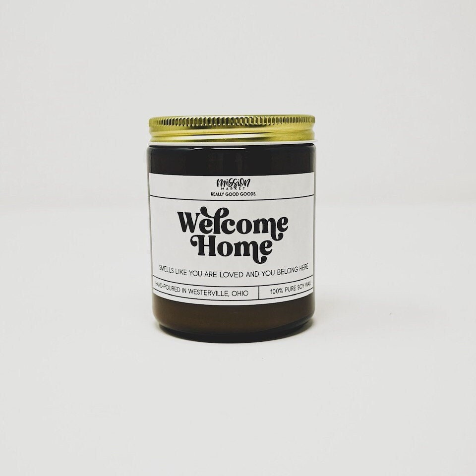 Welcome Home Candle | Choose Your Scent | Hand-poured 8 Oz. Soy Wax ...