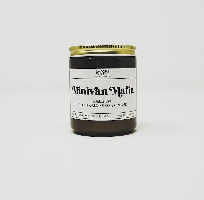 Minivan Mafia Candle Choose Your Scent Hand-poured 8 Oz. Soy Wax Amber ...