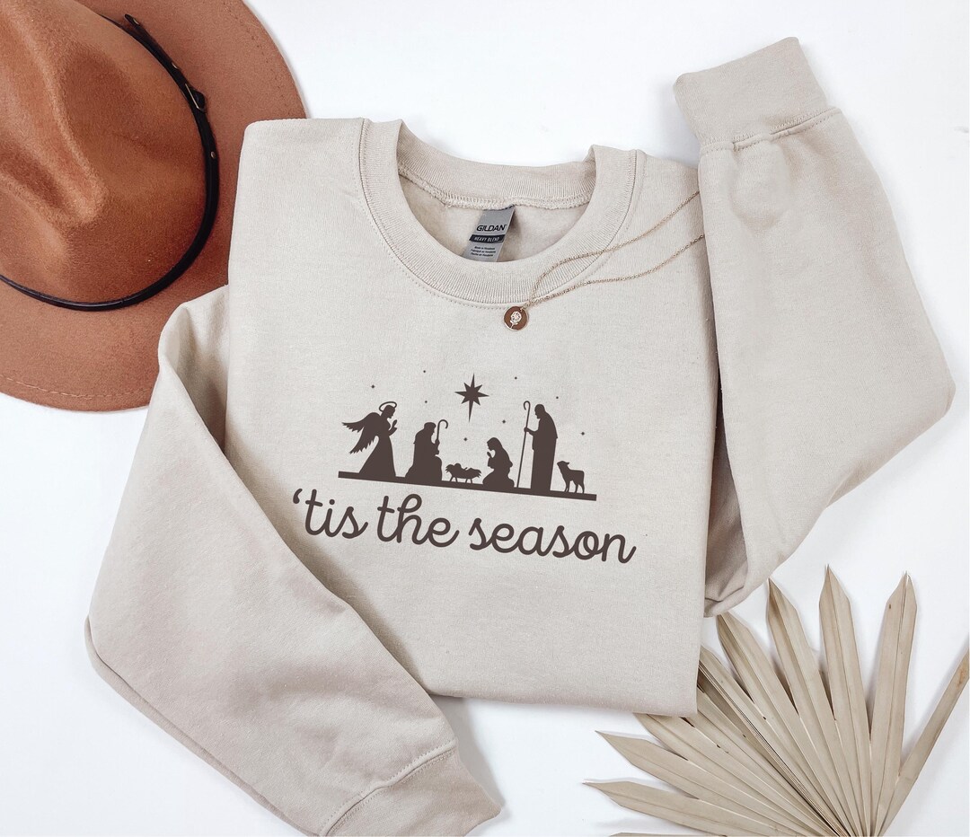 Nativity Scene Sweater, Nativity Scene Shirt, Christianity Christmas ...