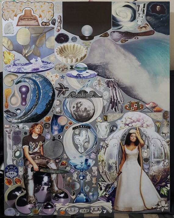 Zodiac Collage Series Cancer - Etsy