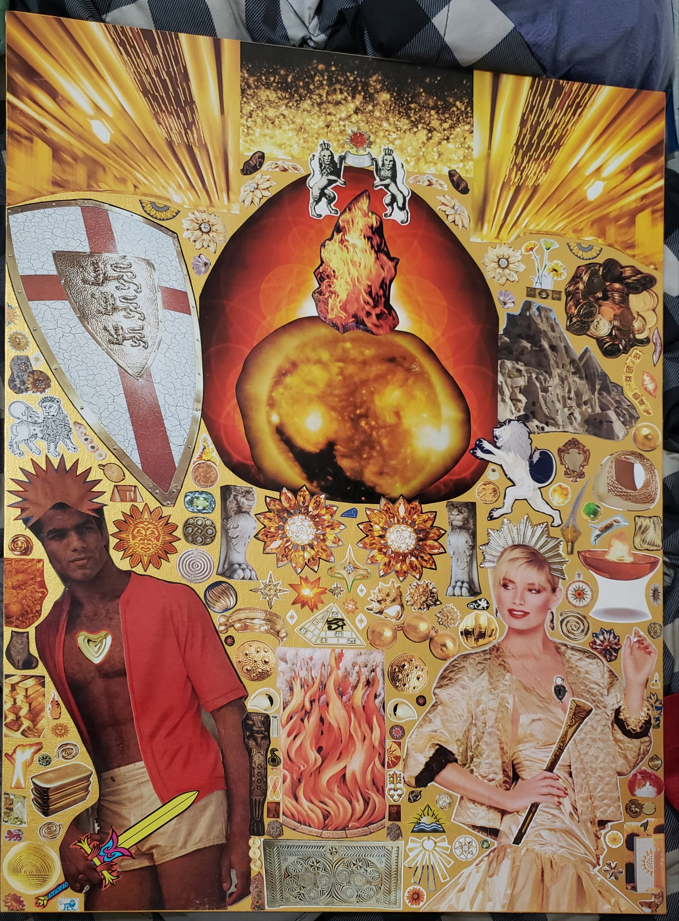 Zodiac Collage Series Leo - Etsy