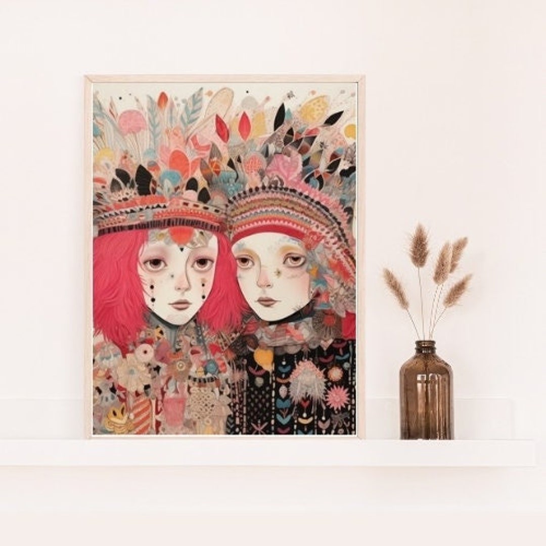 Eclectic Vintage Art Prints for Home Decor, Eclectic Prints, Art Prints ...