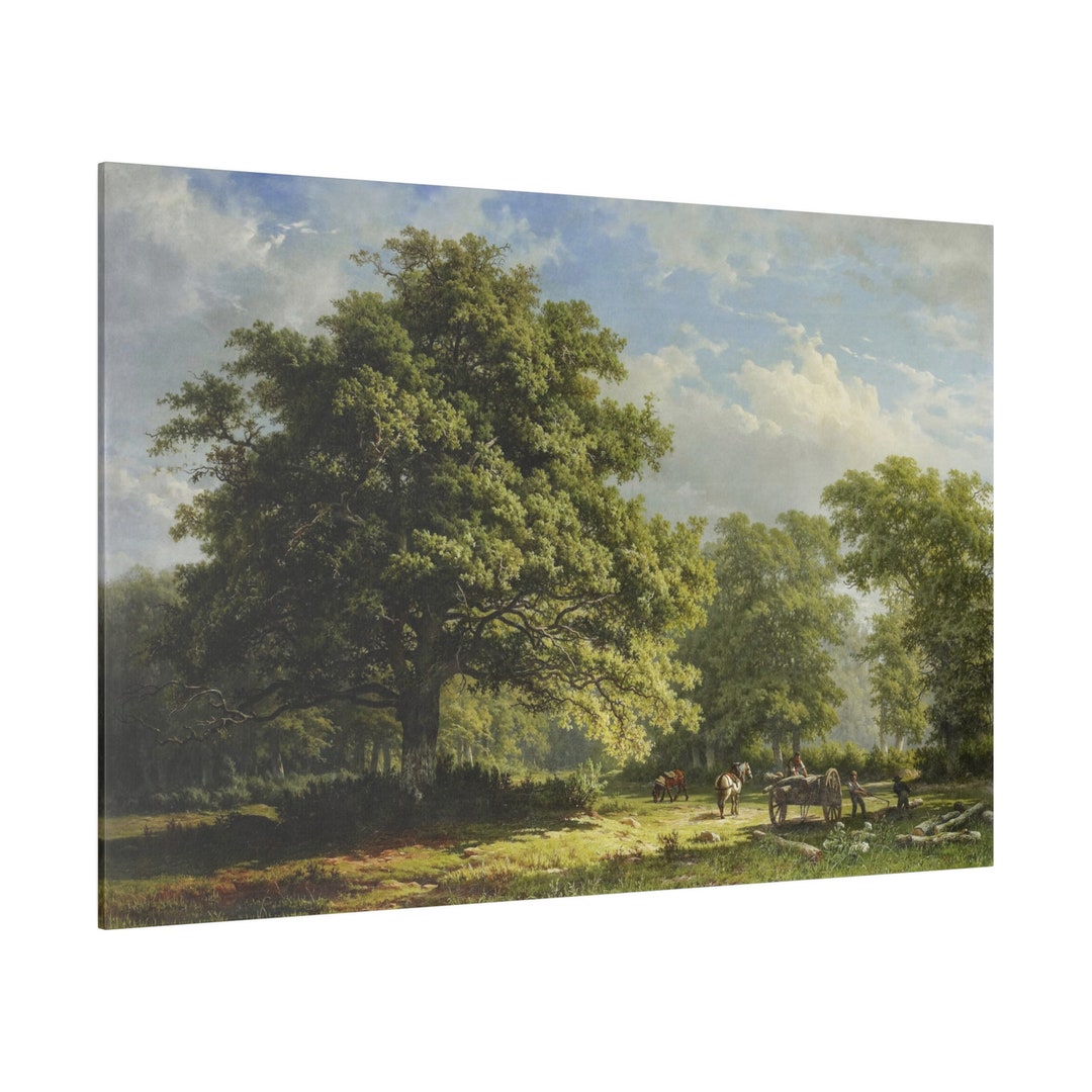 Bentheim Forest Canvas Art by George Andries Roth, Serene Nature ...
