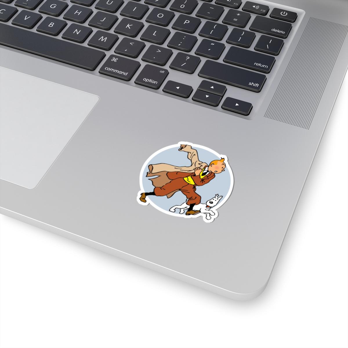 Adventures of Tintin Sticker, Retro Nostalgic Vibe, Fans of Classic TV ...
