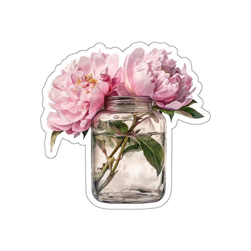 Peonies Stickers - Etsy