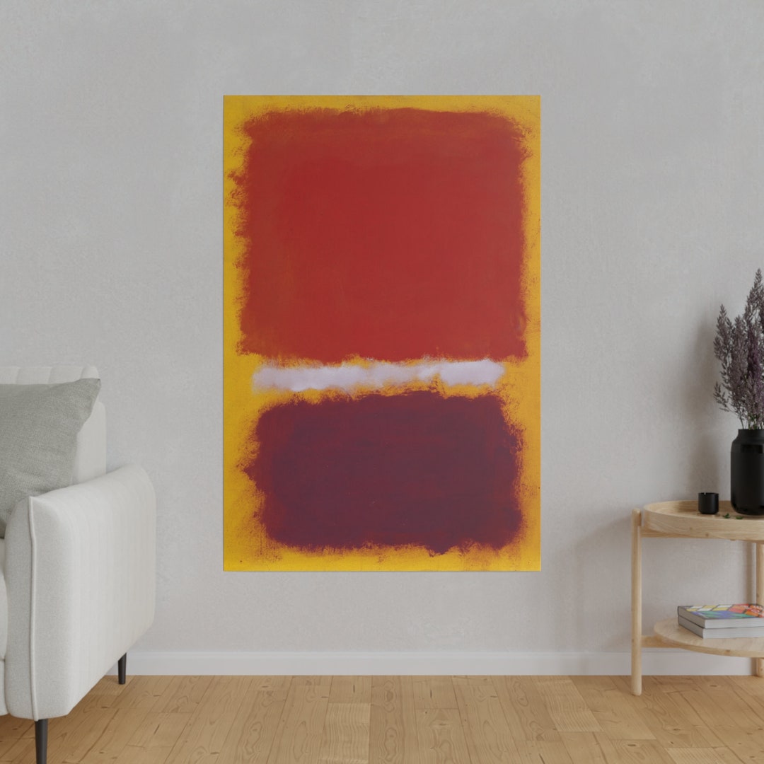 Mark Rothko Art Canvas, Untitled 1959, Vivid Color Abstract, Modern ...