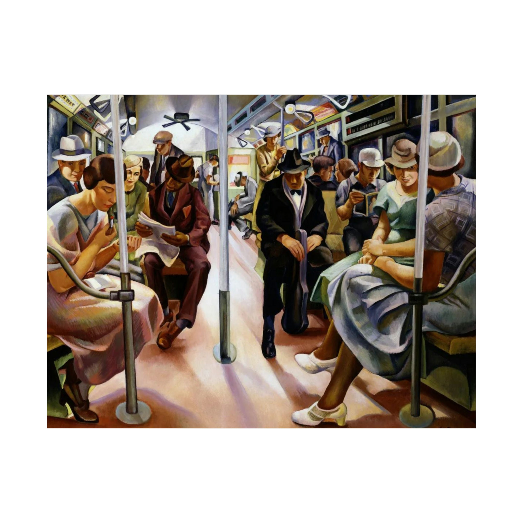 Lily Furedi 'subway' Art Print, High Quality Urban Life Poster ...