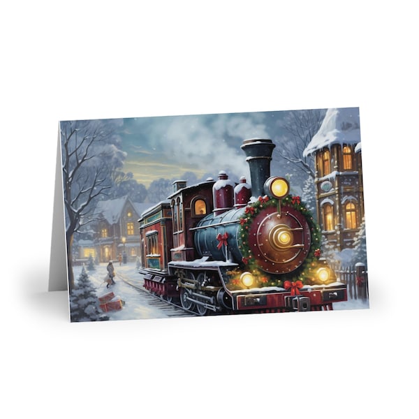 Railroad Christmas Cards - Etsy