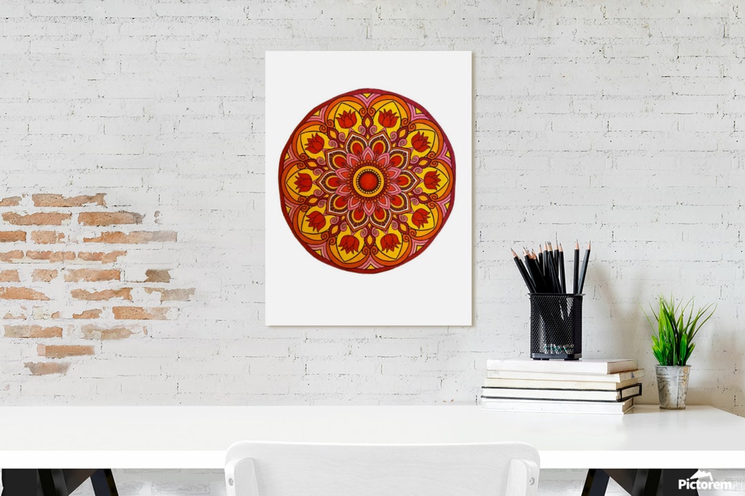 Sacral Chakra Mandala Art Instant Download Sacred Geometry Wall Decor ...