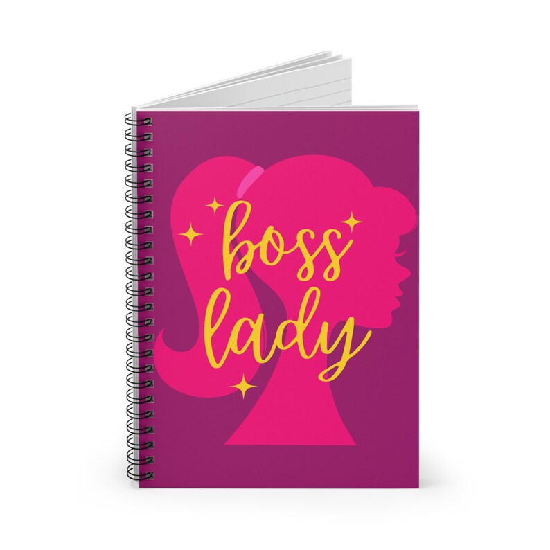 Barbie Inspired Boss Lady Notebook Pink and Berry Feminine Diary ...
