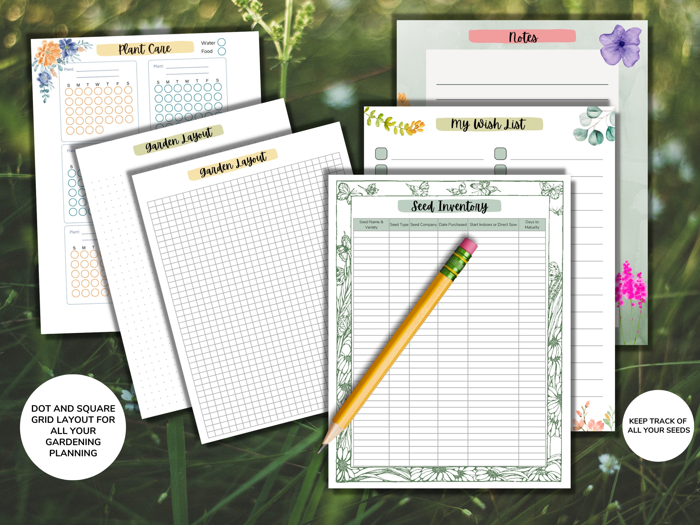 Garden Journal Printable Plant Journal Garden Planner Plant - Etsy